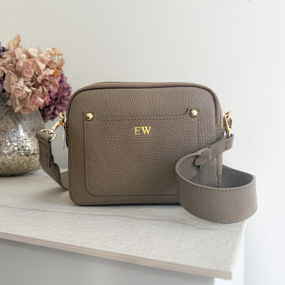 Elizabeth Leather Double Zip Crossbody Bag – OLIVIA AND GRAY LTD