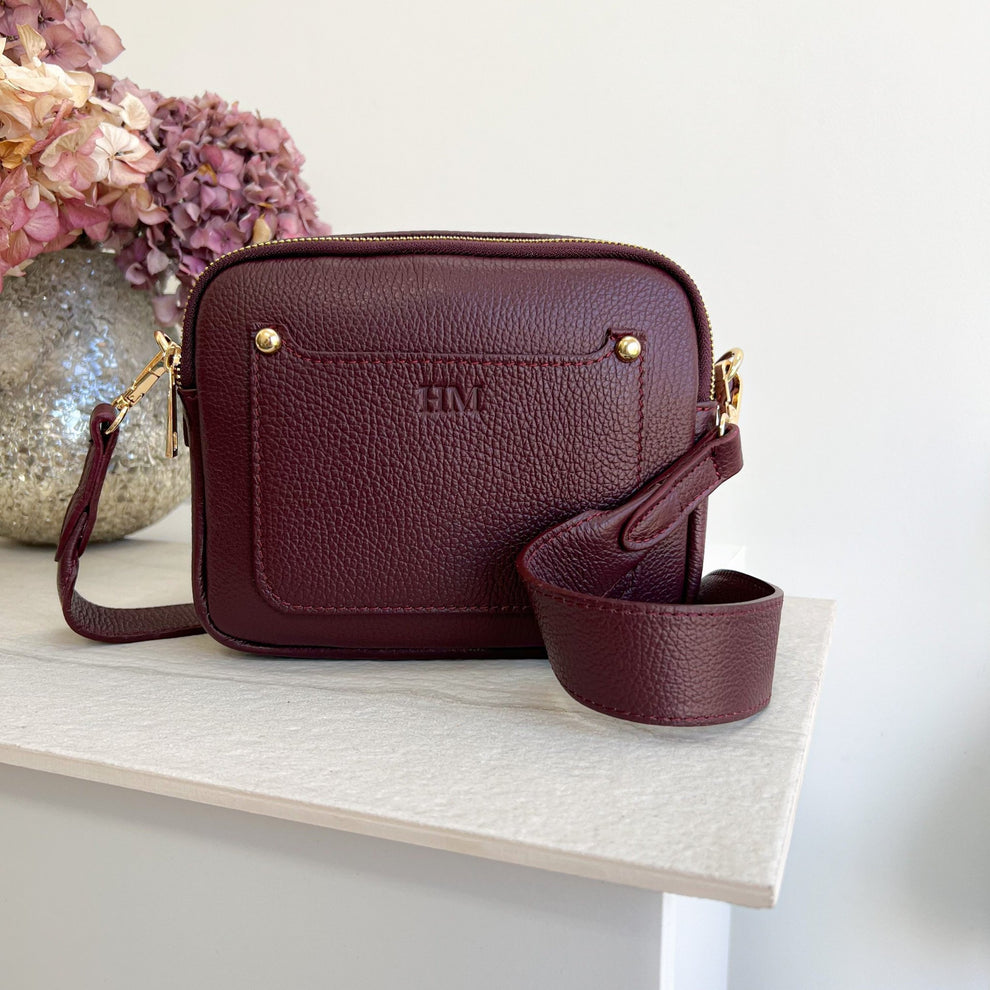 Elizabeth Leather Double Zip Crossbody Bag – OLIVIA AND GRAY LTD